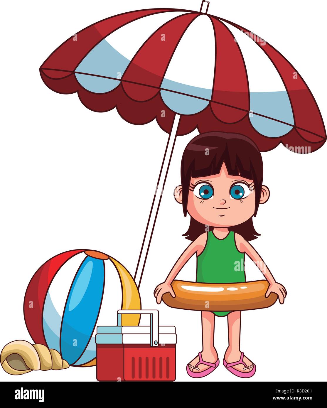Summer kids cartoon Stock Vector Image & Art - Alamy