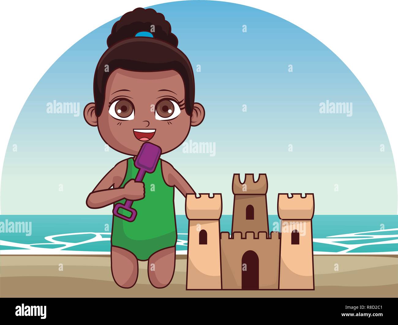 Summer kids cartoon Stock Vector Image & Art - Alamy