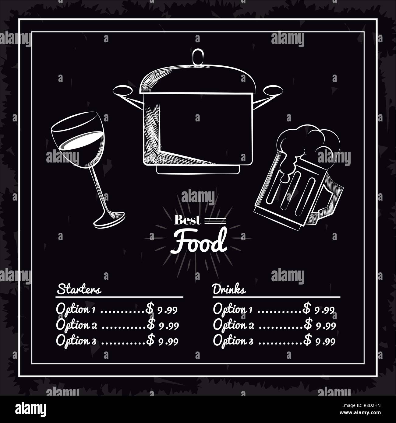 menu restaurant items Stock Vector Image & Art - Alamy