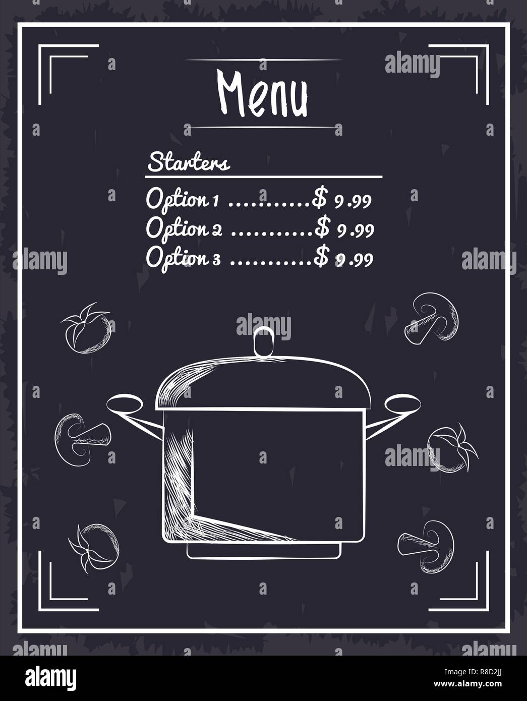 menu restaurant items Stock Vector Image & Art - Alamy