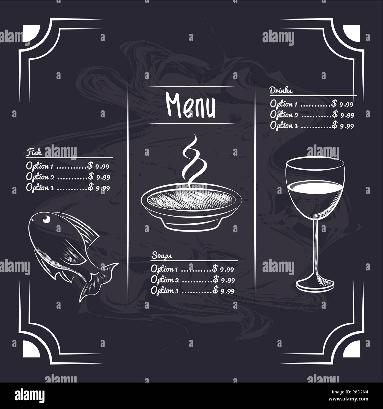 Wine board list Stock Vector Images - Alamy