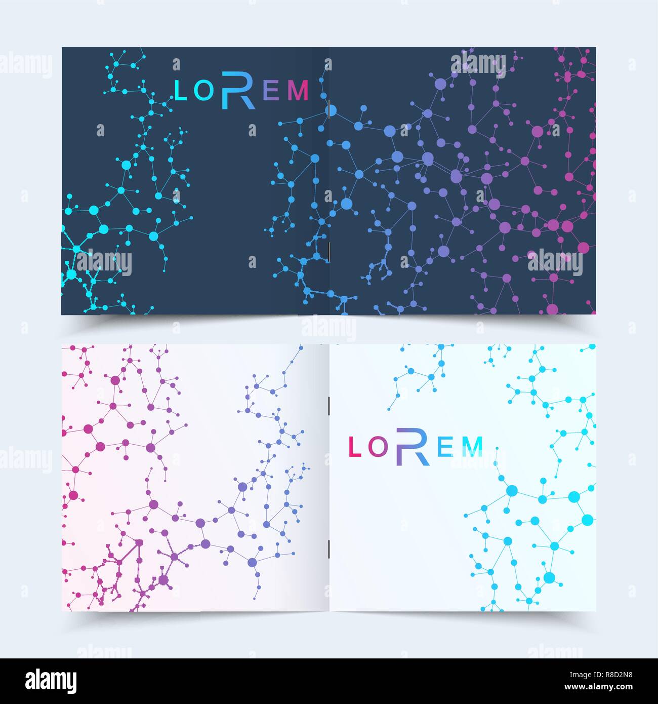 Scientific templates square brochure, magazine, leaflet , flyer, cover ...