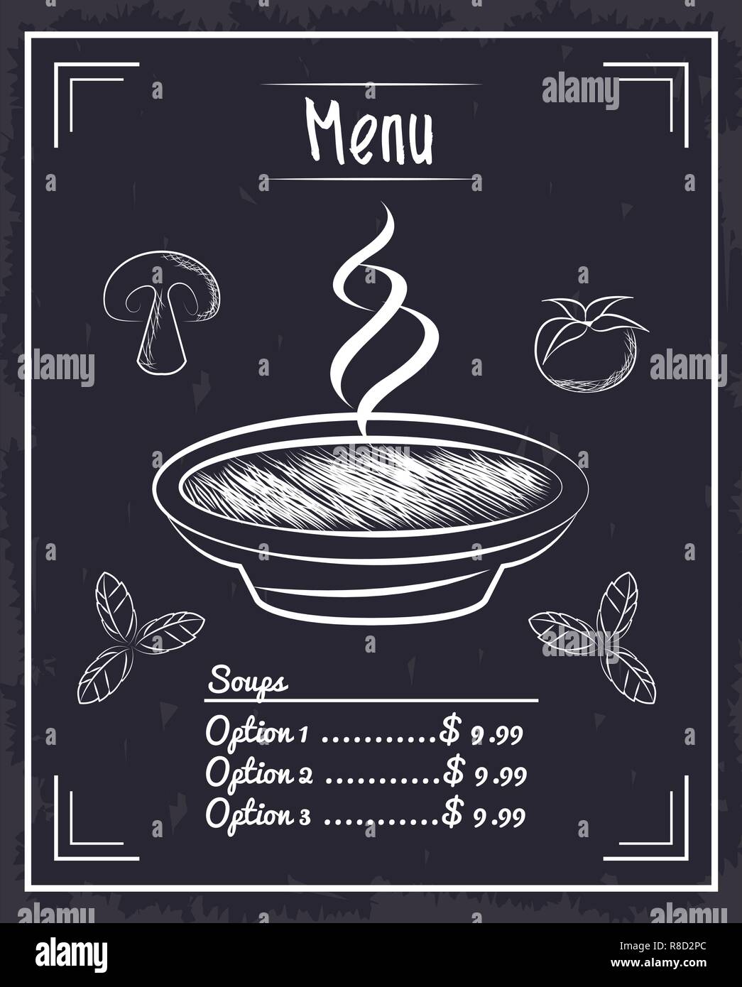 menu restaurant items Stock Vector Image & Art - Alamy