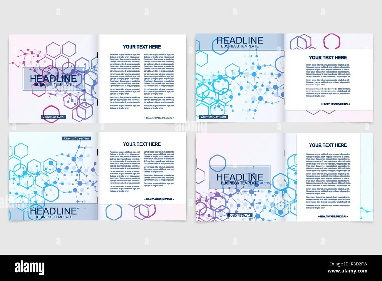 Scientific templates square brochure, magazine, leaflet , flyer, cover ...