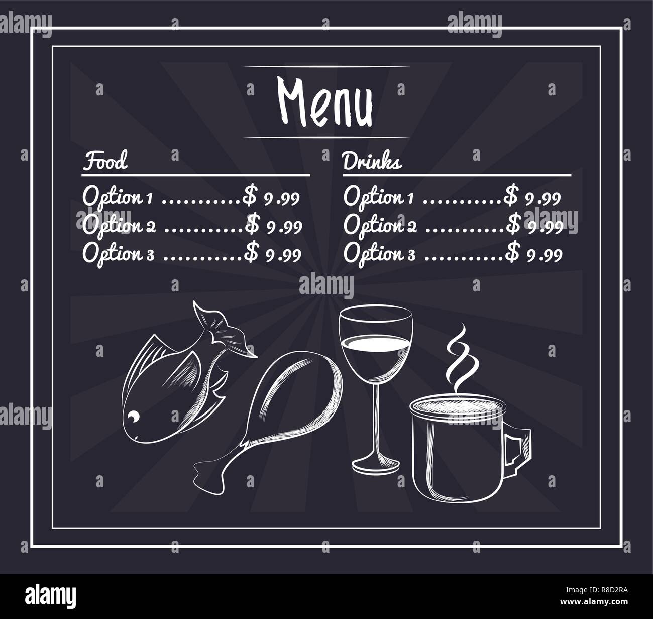 menu restaurant items Stock Vector Image & Art - Alamy