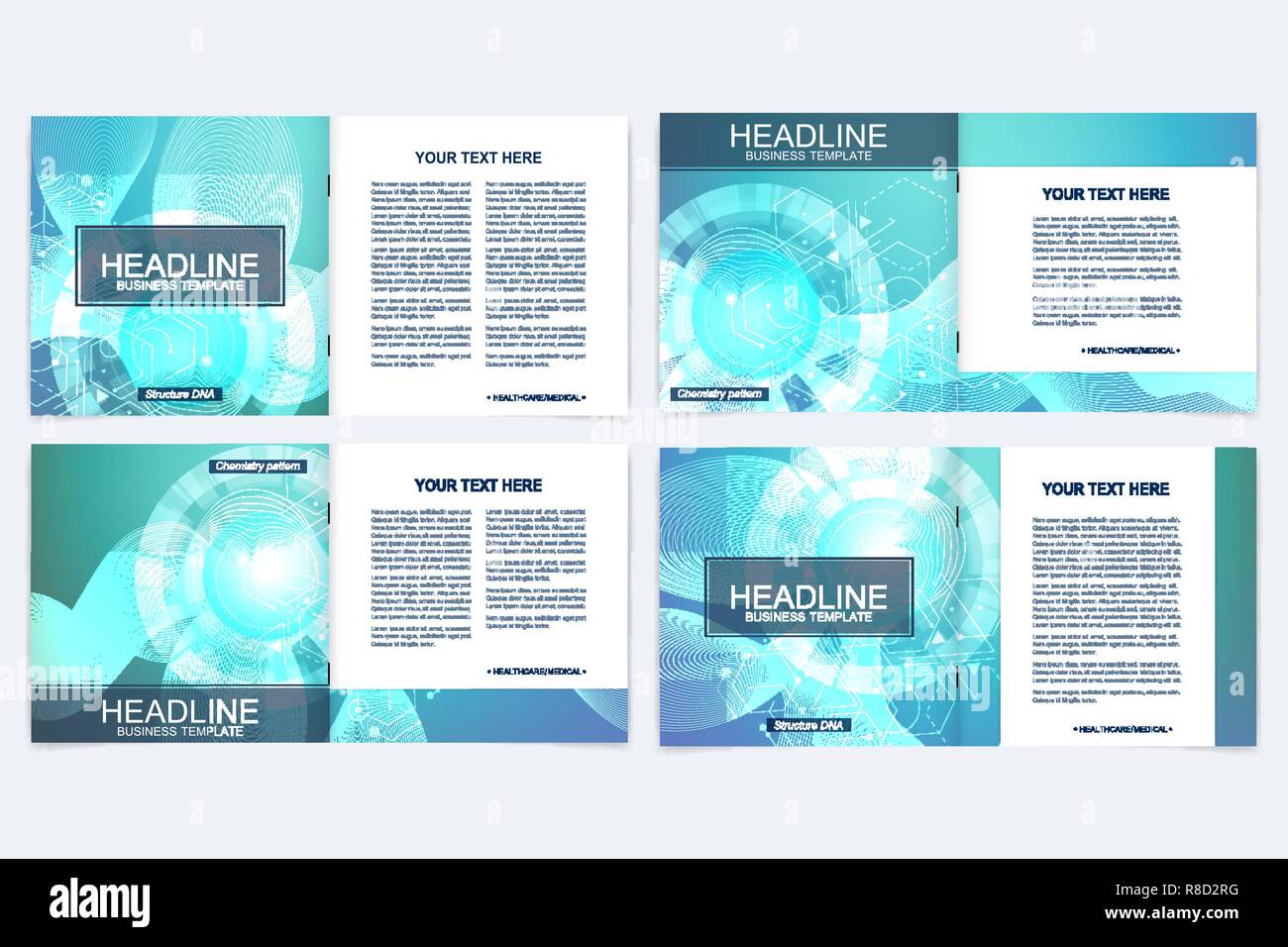 Scientific templates square brochure, magazine, leaflet , flyer, cover ...