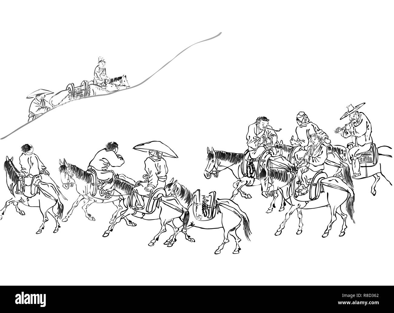 Line Ink Illustration High Resolution Stock Photography and Images - Alamy