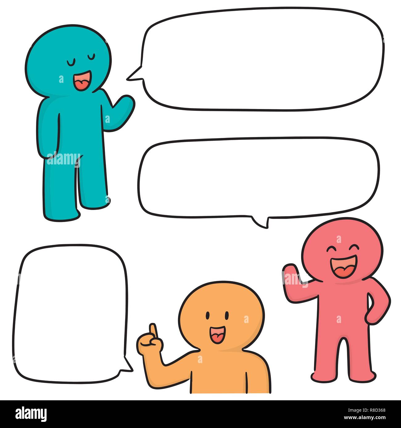 vector set of people talking Stock Vector Image & Art - Alamy