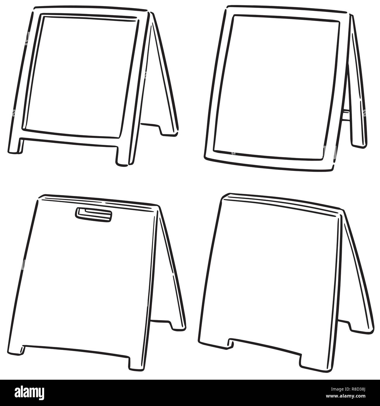 vector set of sandwich board Stock Vector Image & Art - Alamy