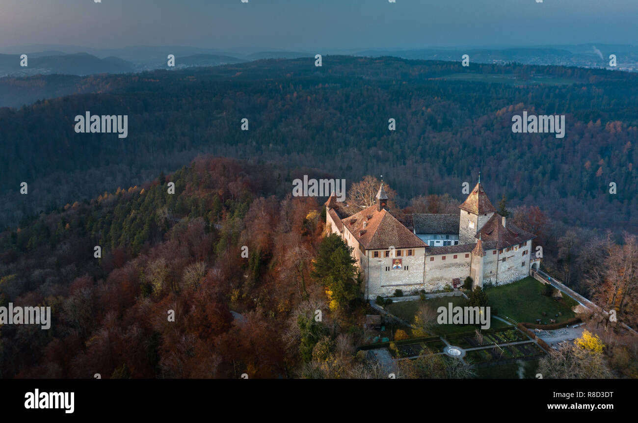 Kyburg castle located between Zurich and Winterthur, Switzerland Stock ...