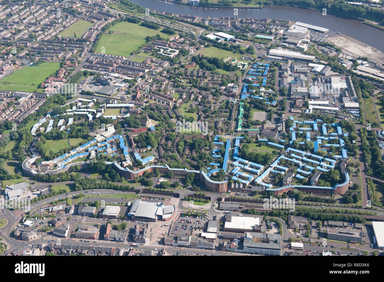 Byker Wall housing estate, Newcastle upon Tyne, 2015. Creator: Historic ...