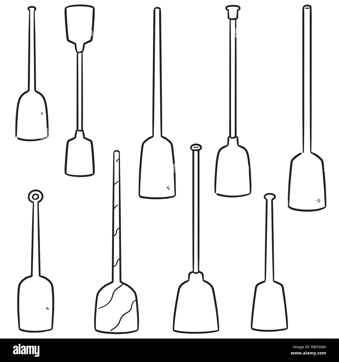 vector set of paddle Stock Vector Image & Art - Alamy