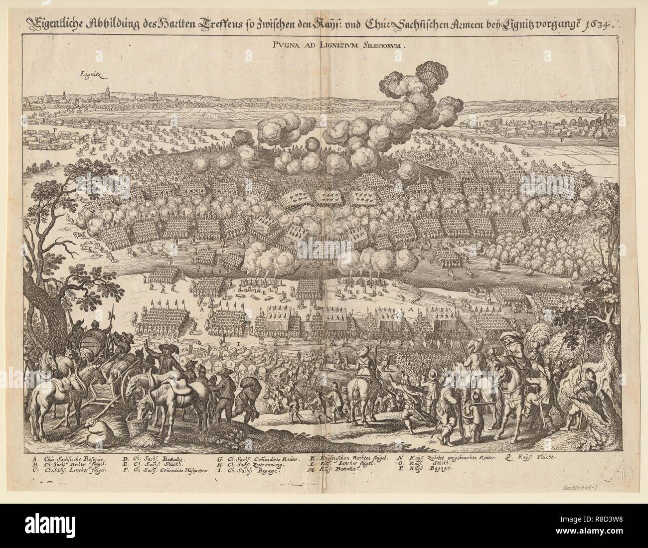 The Battle of Liegnitz on May 13, 1634, 1634 Stock Photo - Alamy