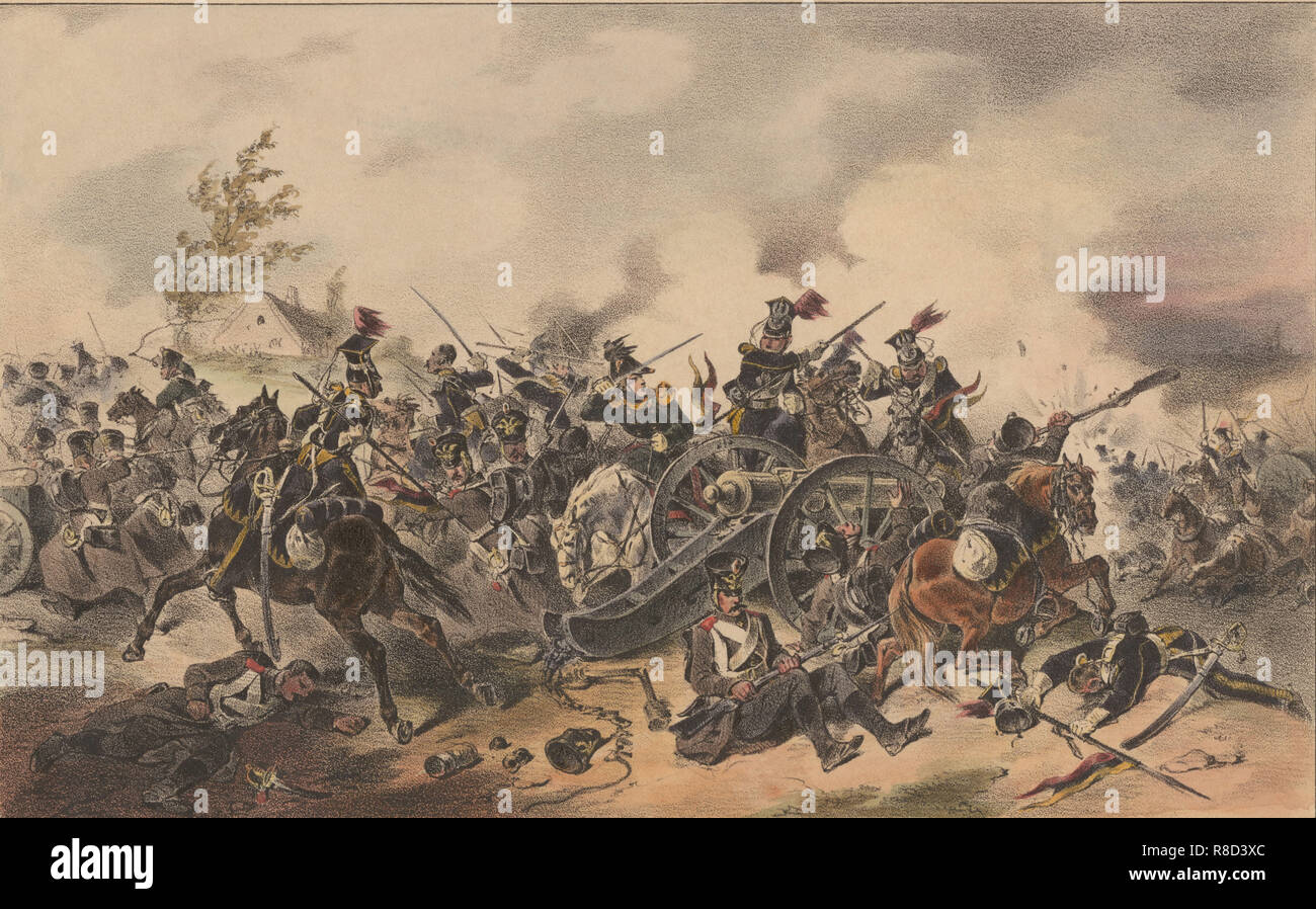 Attack on a Russian battery, 1835 Stock Photo - Alamy