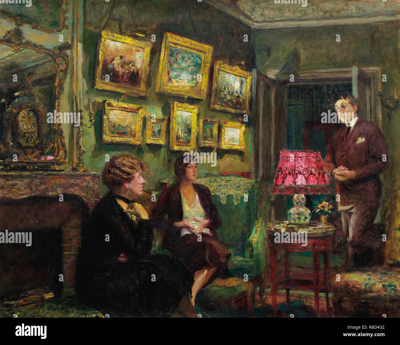 Mme Louise Gillou chez elle (L'Accord parfait), 1932-1933 Stock Photo ...