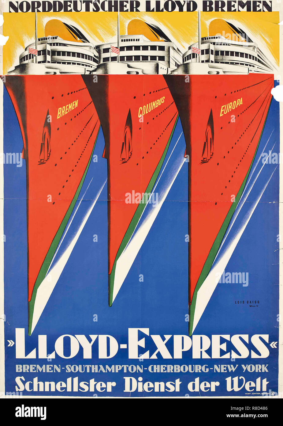 Lloyd express poster hi-res stock photography and images - Alamy