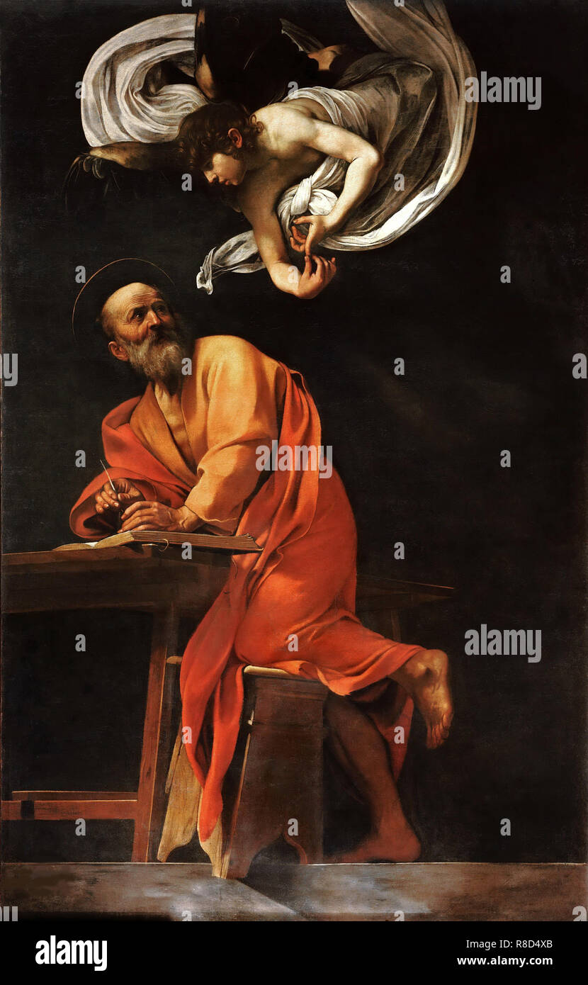 St matthew angel caravaggio hi-res stock photography and images - Alamy