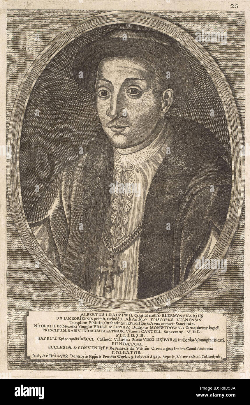 Adalbert (Wojciech) Radziwill (c1476-1519). From: Icones Familiae ...