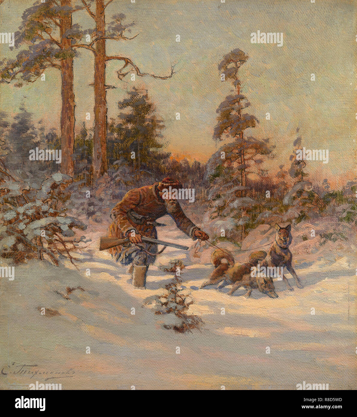 Hunting scene realism hi-res stock photography and images - Alamy
