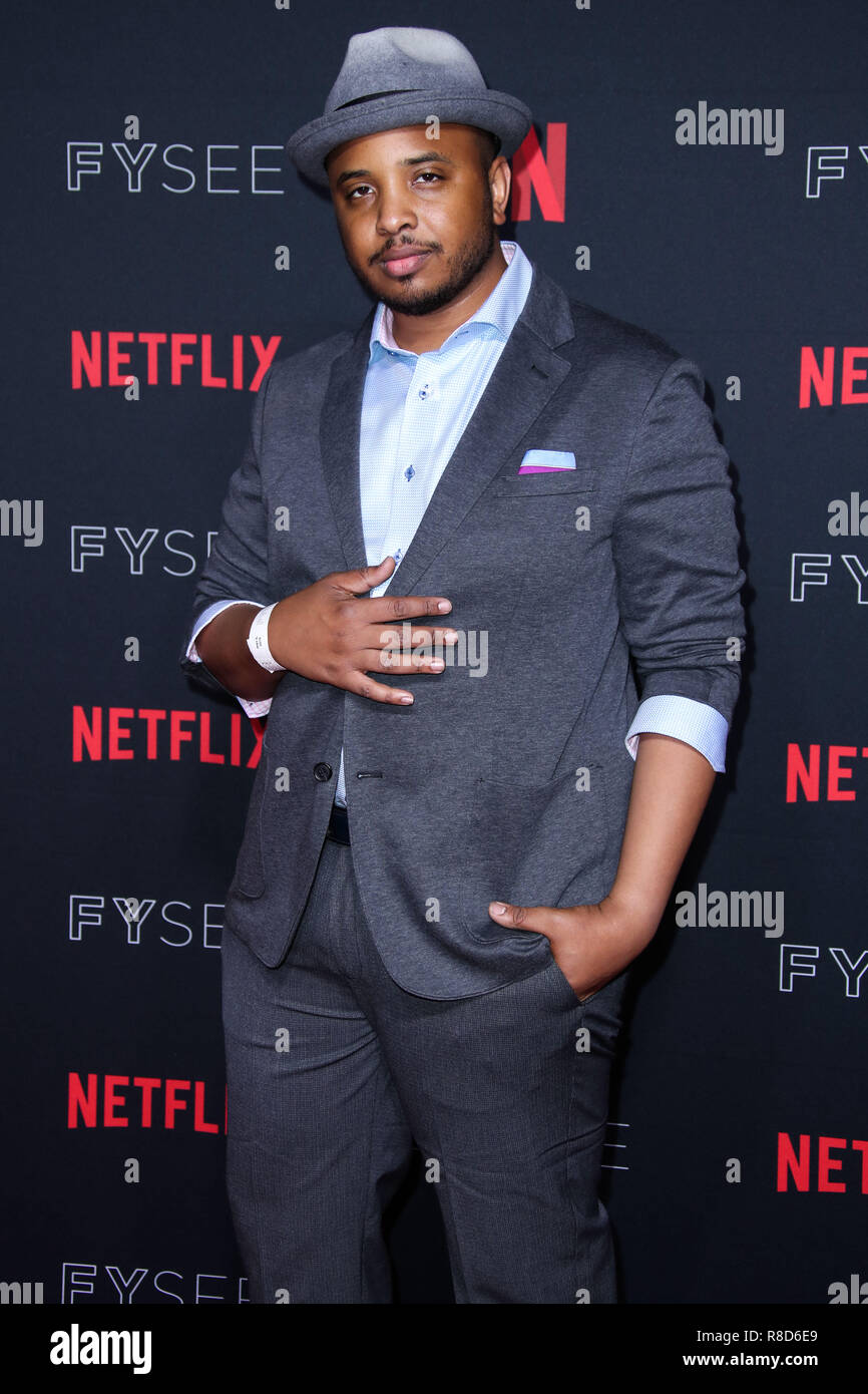 HOLLYWOOD, LOS ANGELES, CA, USA - MAY 06: Justin Simien at the Netflix ...