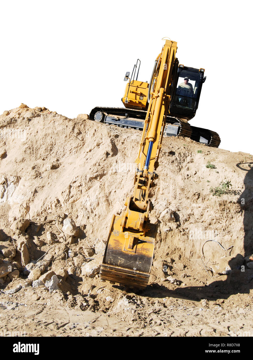 Mechanical excavator shovel digging hole hi-res stock photography and ...