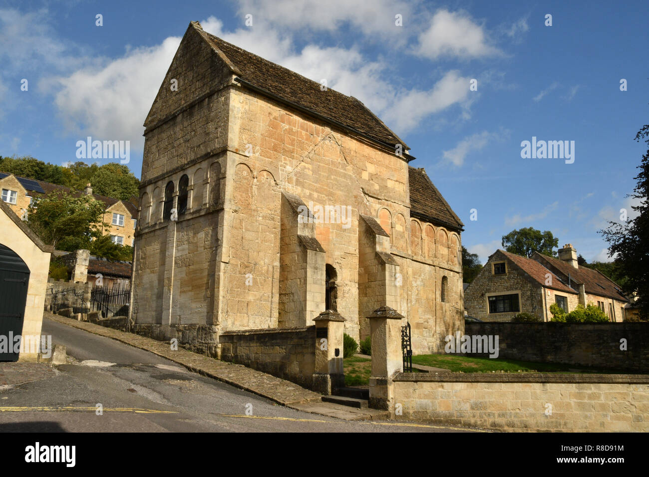 The saxon Church of St Lawrence,,one of the few unaltered examples ...