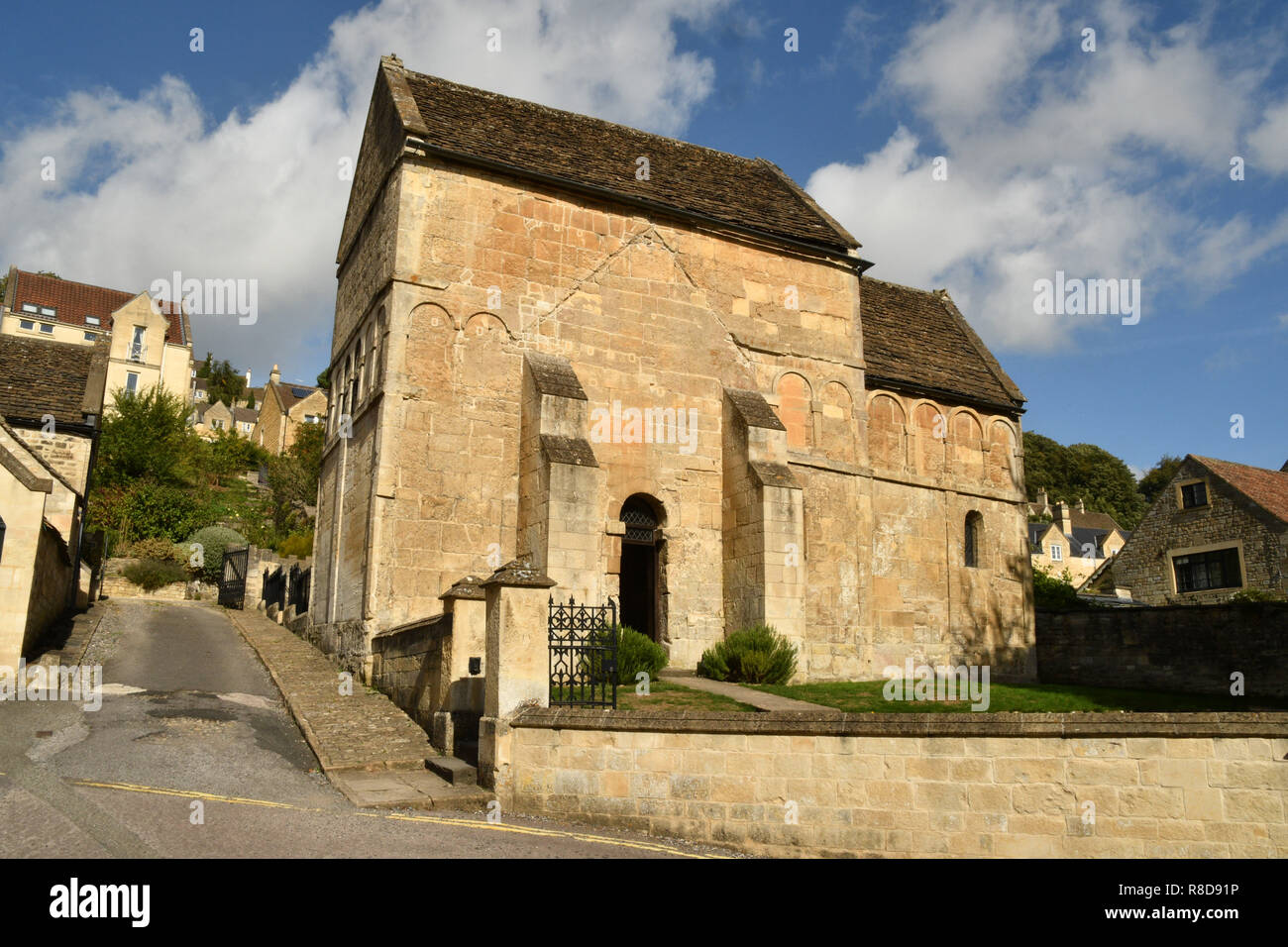The saxon Church of St Lawrence,one of the few unaltered examples saxon ...