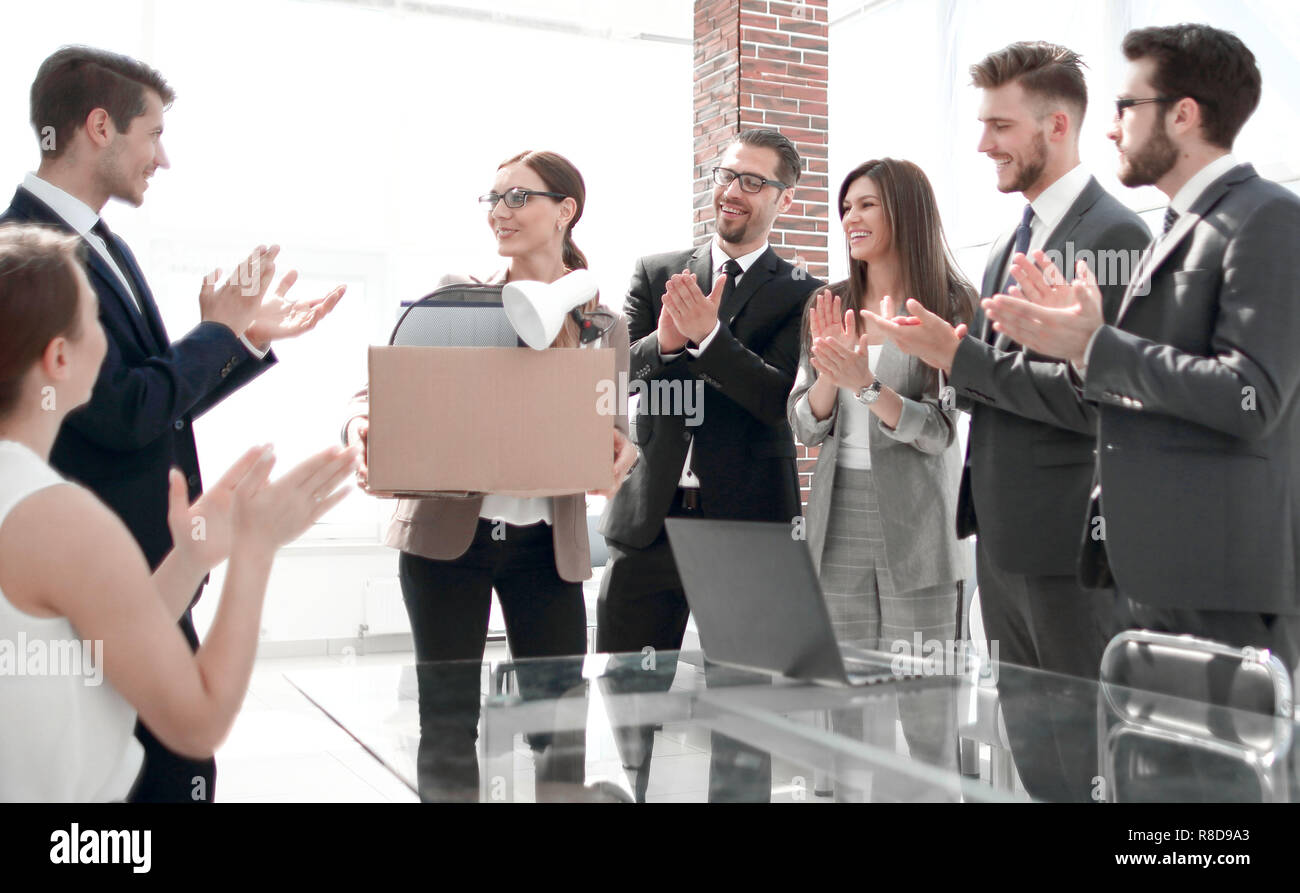 Employee applaud hi-res stock photography and images - Alamy
