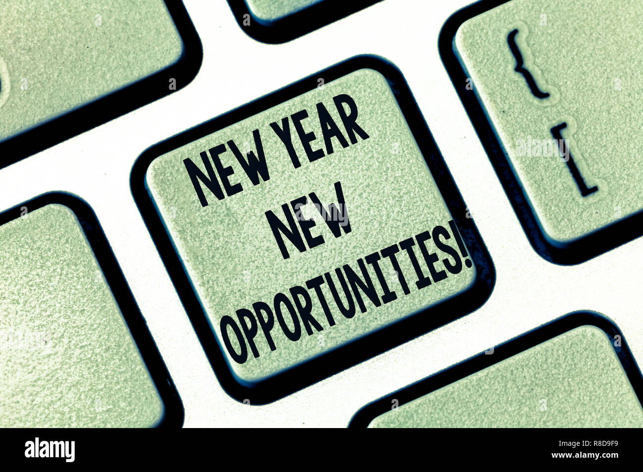 Text sign showing New Year New Opportunities. Conceptual photo Fresh ...