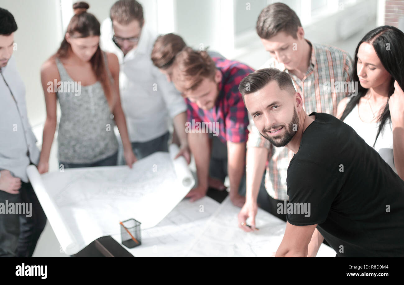 architect and design office staff working in the office Stock Photo - Alamy