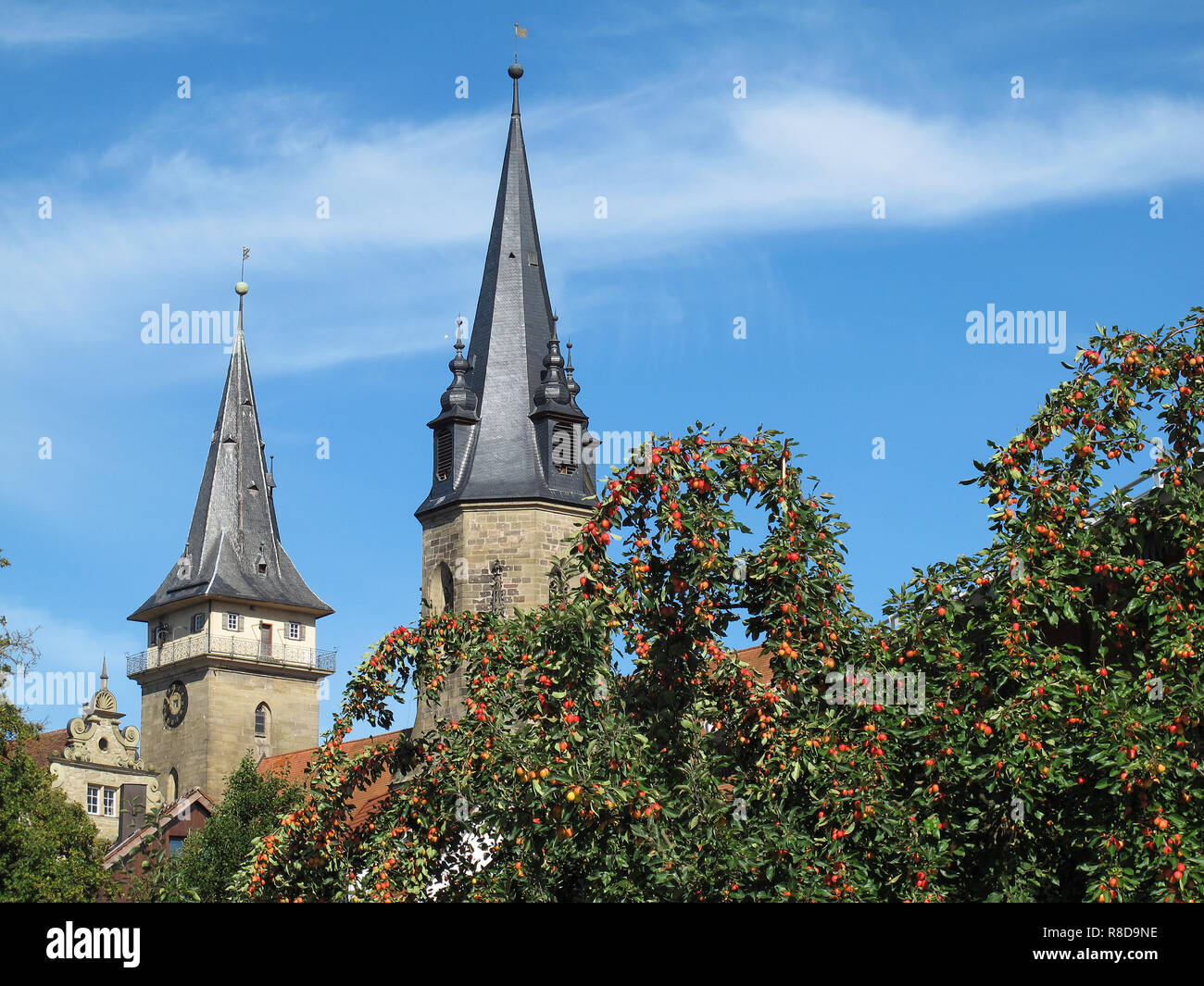 Clock tower red castle castle hi-res stock photography and images - Alamy