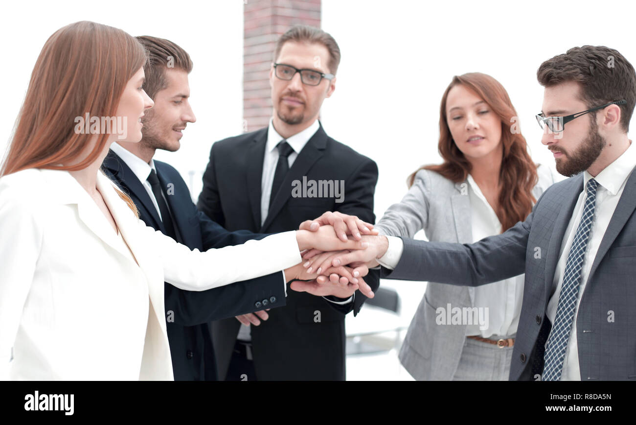 Putting palms together hi-res stock photography and images - Alamy