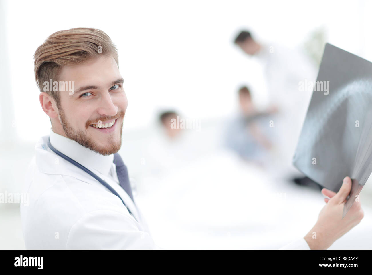 closeup.surgeon examining an x-ray Stock Photo - Alamy