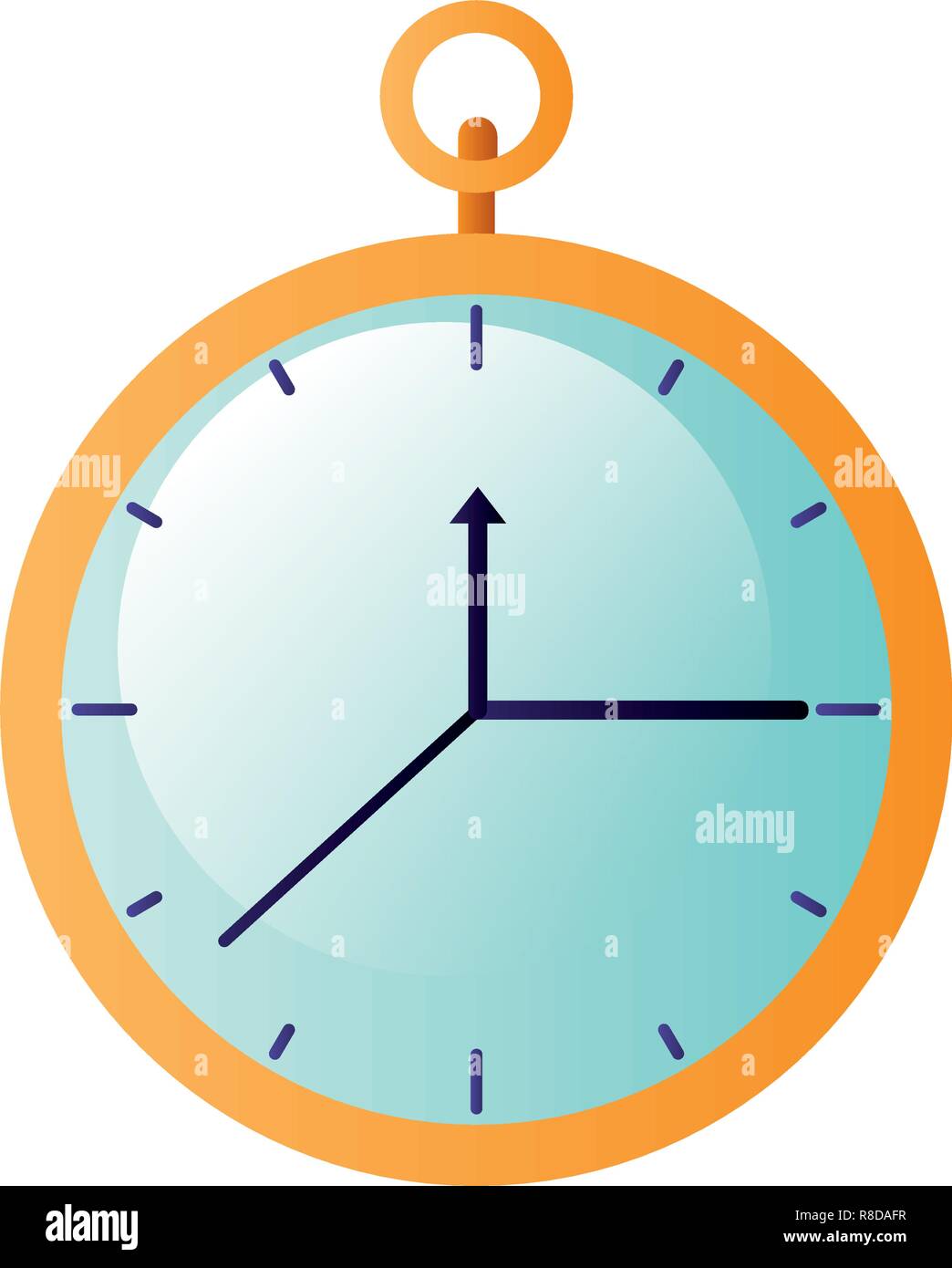 Clock face with three clock Stock Vector Images - Alamy