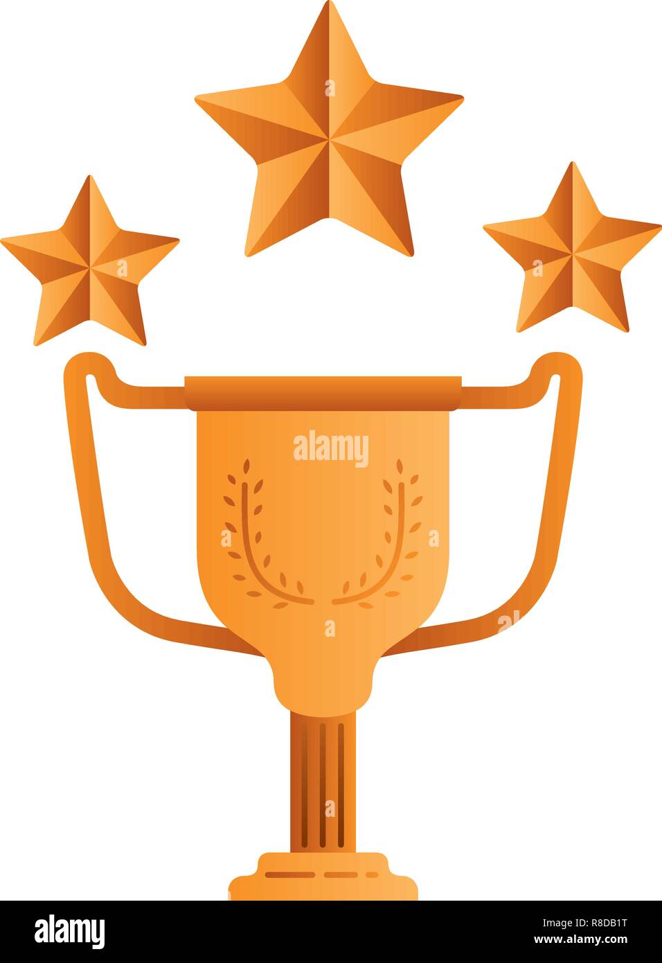 trophy with stars isolated icon Stock Vector Image & Art - Alamy