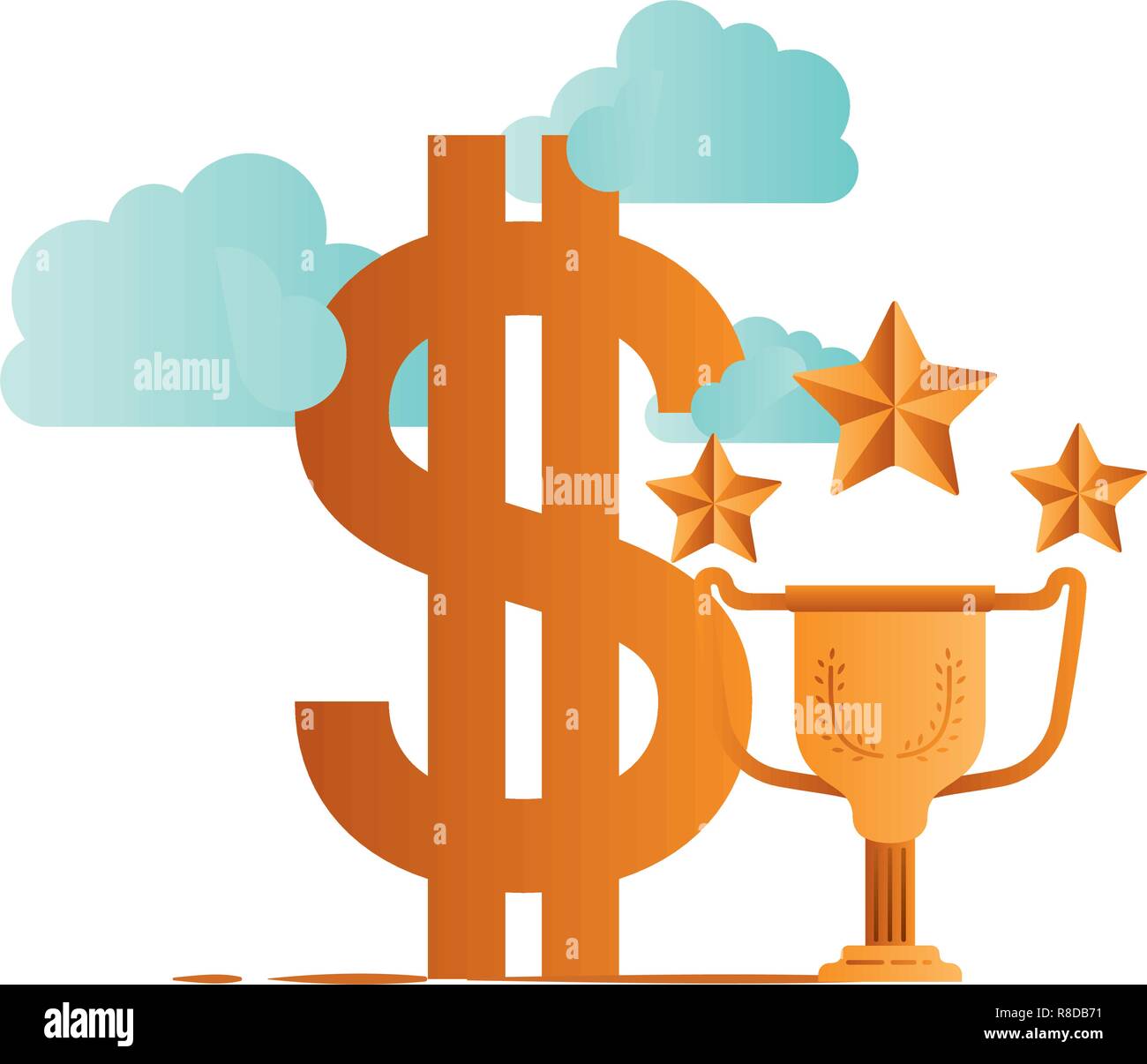 Open trophy Stock Vector Images - Alamy