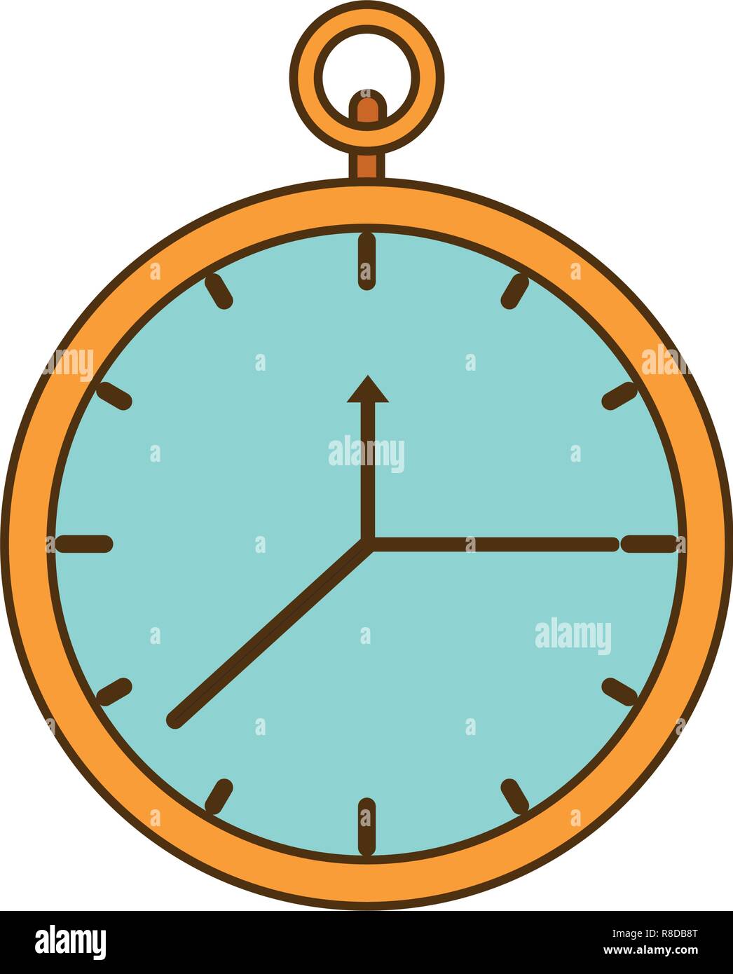 Clock face with three clock Stock Vector Images - Alamy