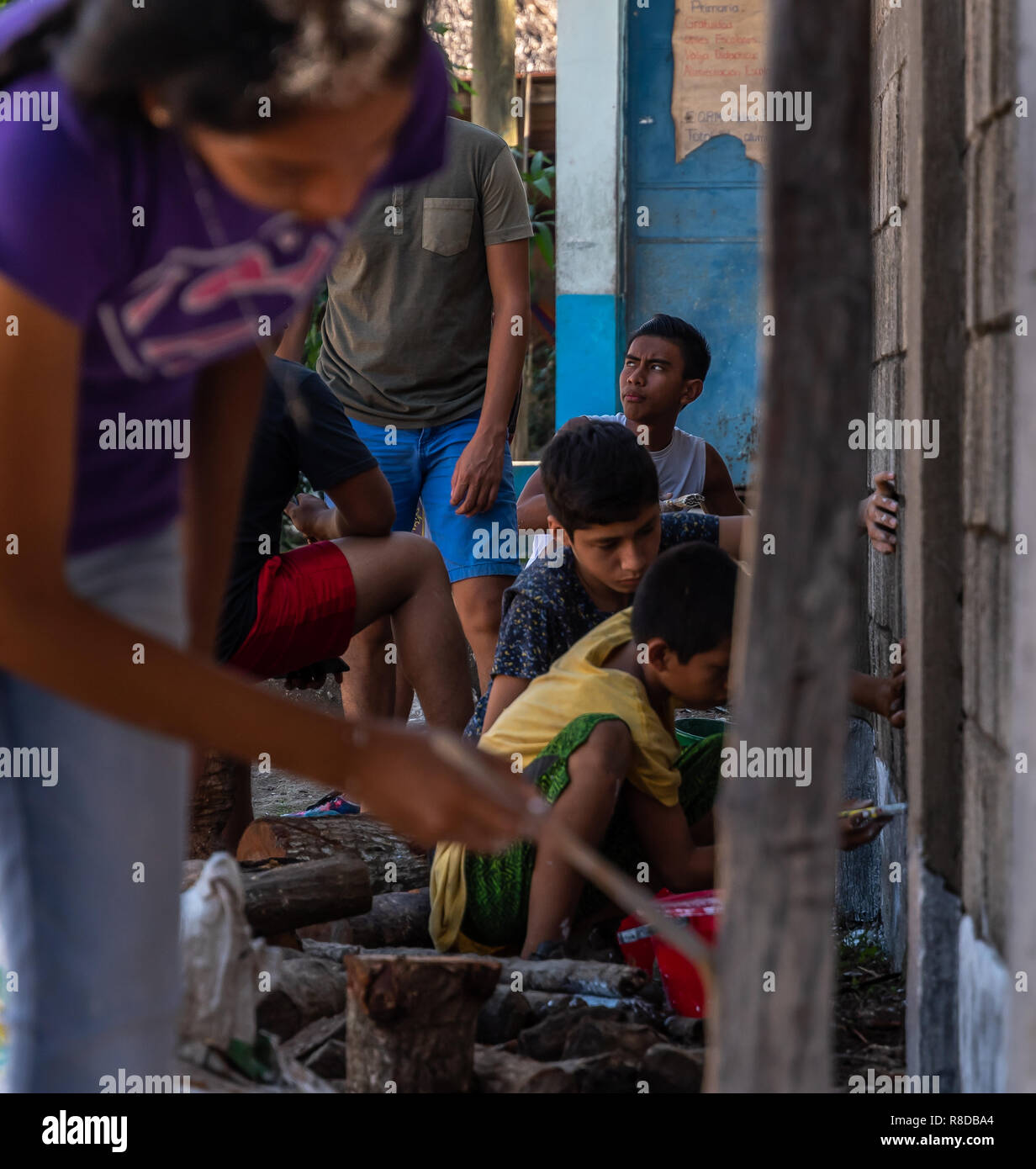 Helping others painting hi-res stock photography and images - Alamy