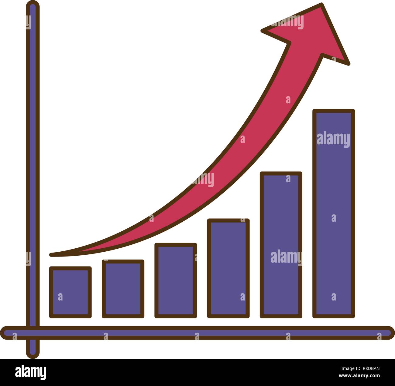Graph arrow Stock Vector Images - Alamy