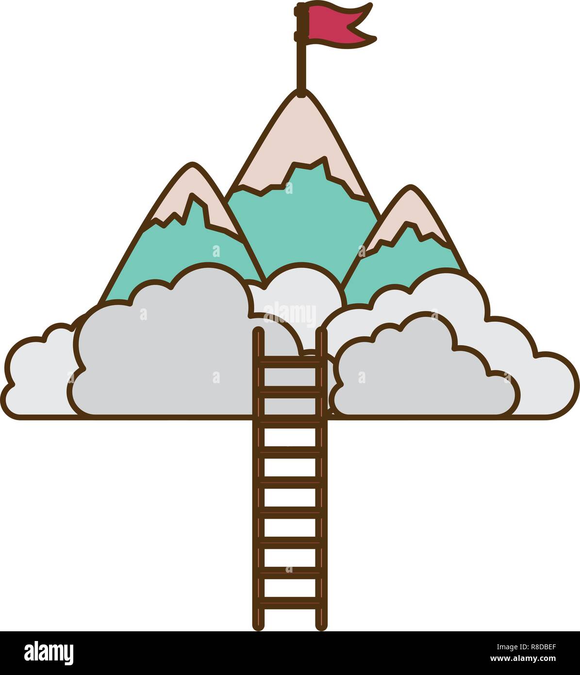 Ladder climber Stock Vector Images - Alamy