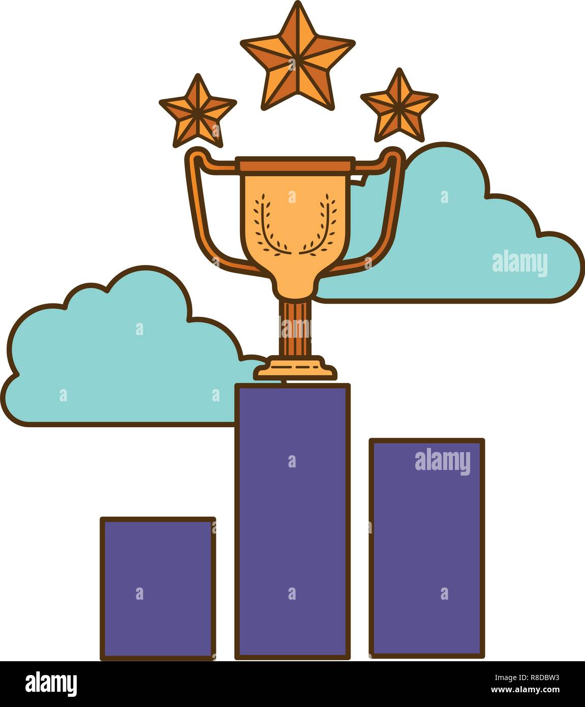 Arrow trophies Stock Vector Images - Alamy