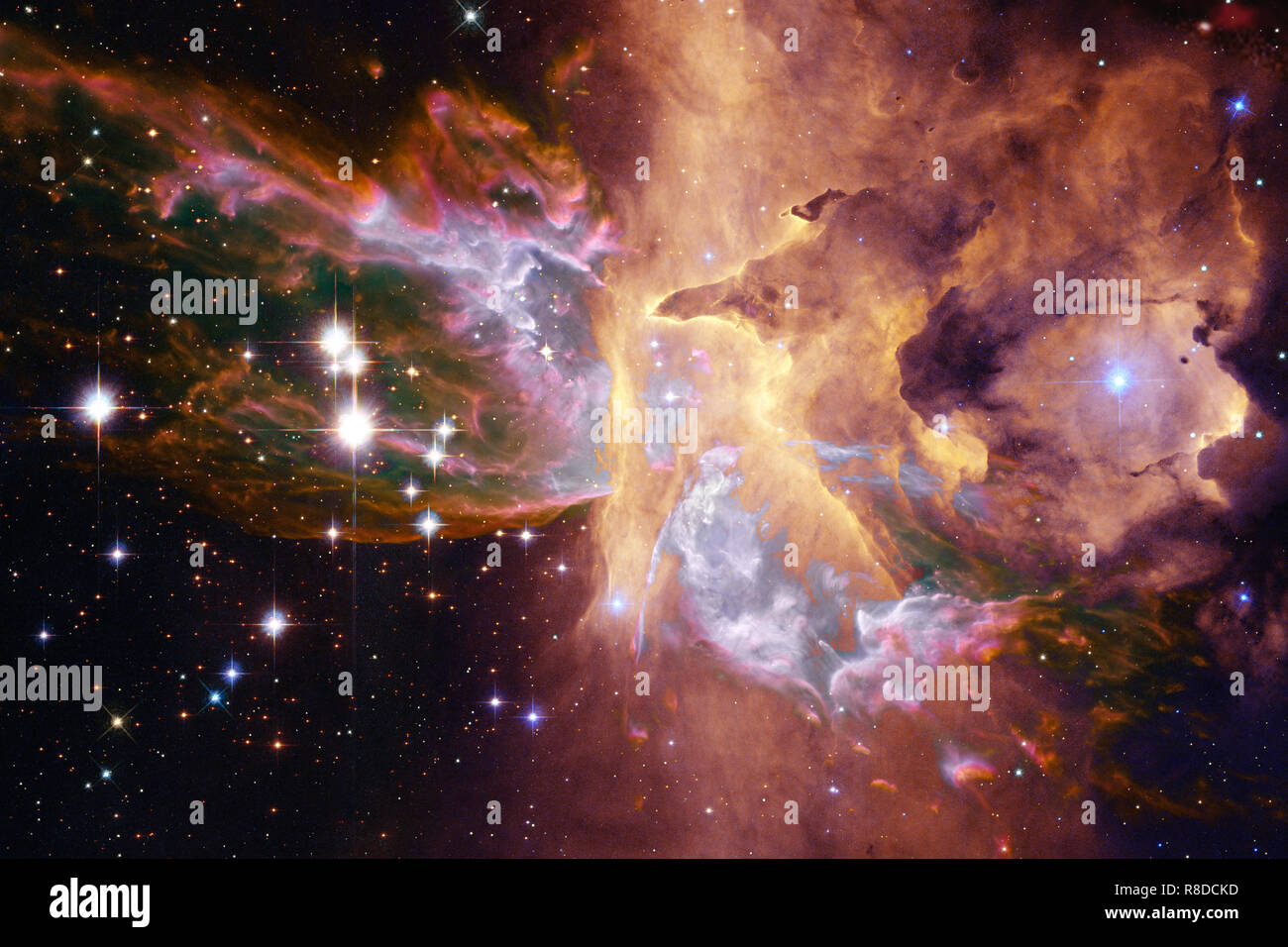Nebulae and many stars in outer space. Elements of this image furnished ...
