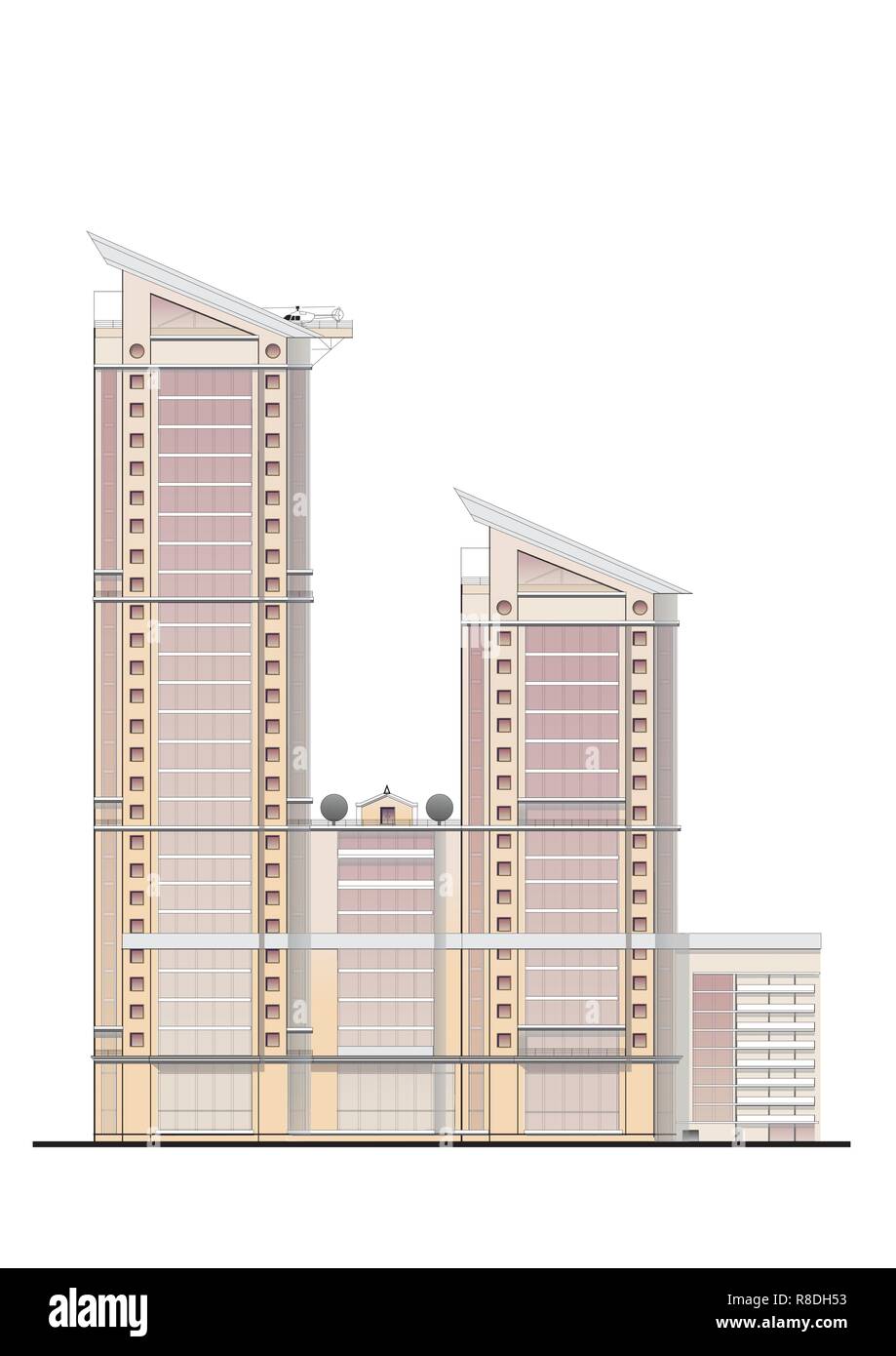 High rise Stock Vector Images - Alamy