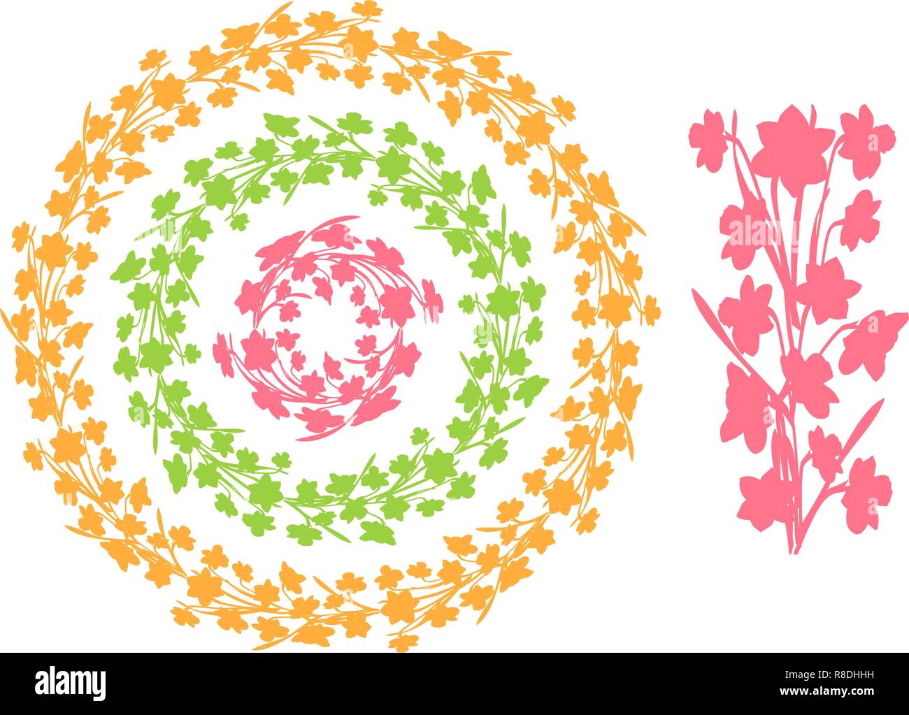 Single Flower Borders