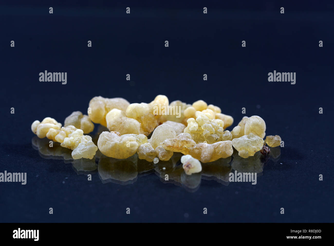 Frankincense resin is coarse-grained to lumpy and of translucent brown ...