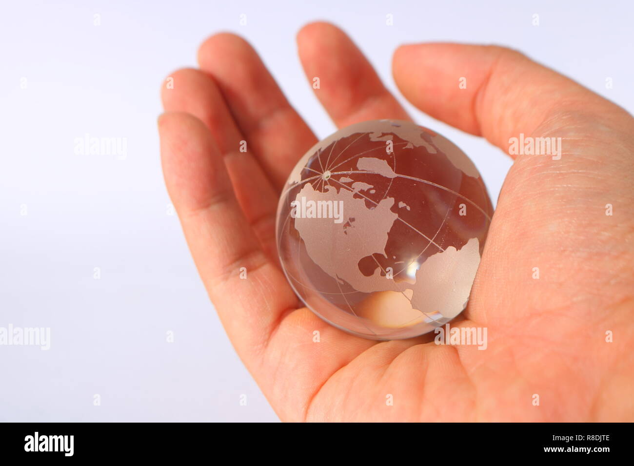 Photo image concept of global power, the world hold in hand, the power ...