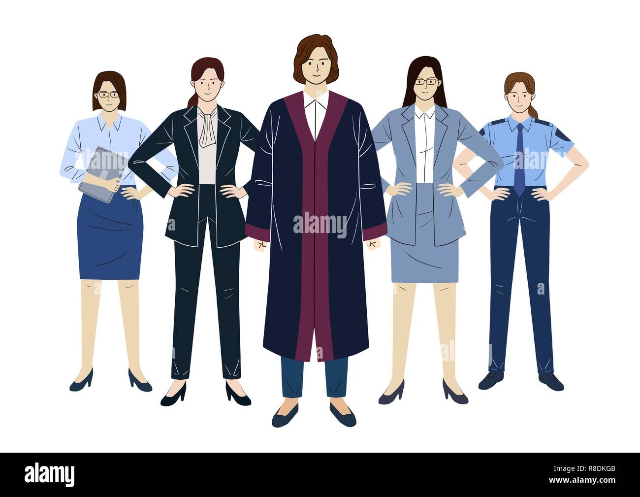Woman judge courtroom Cut Out Stock Images & Pictures - Alamy