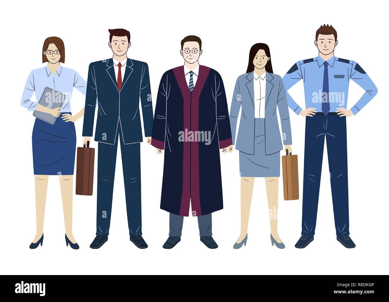 Group of judges Stock Vector Images - Alamy
