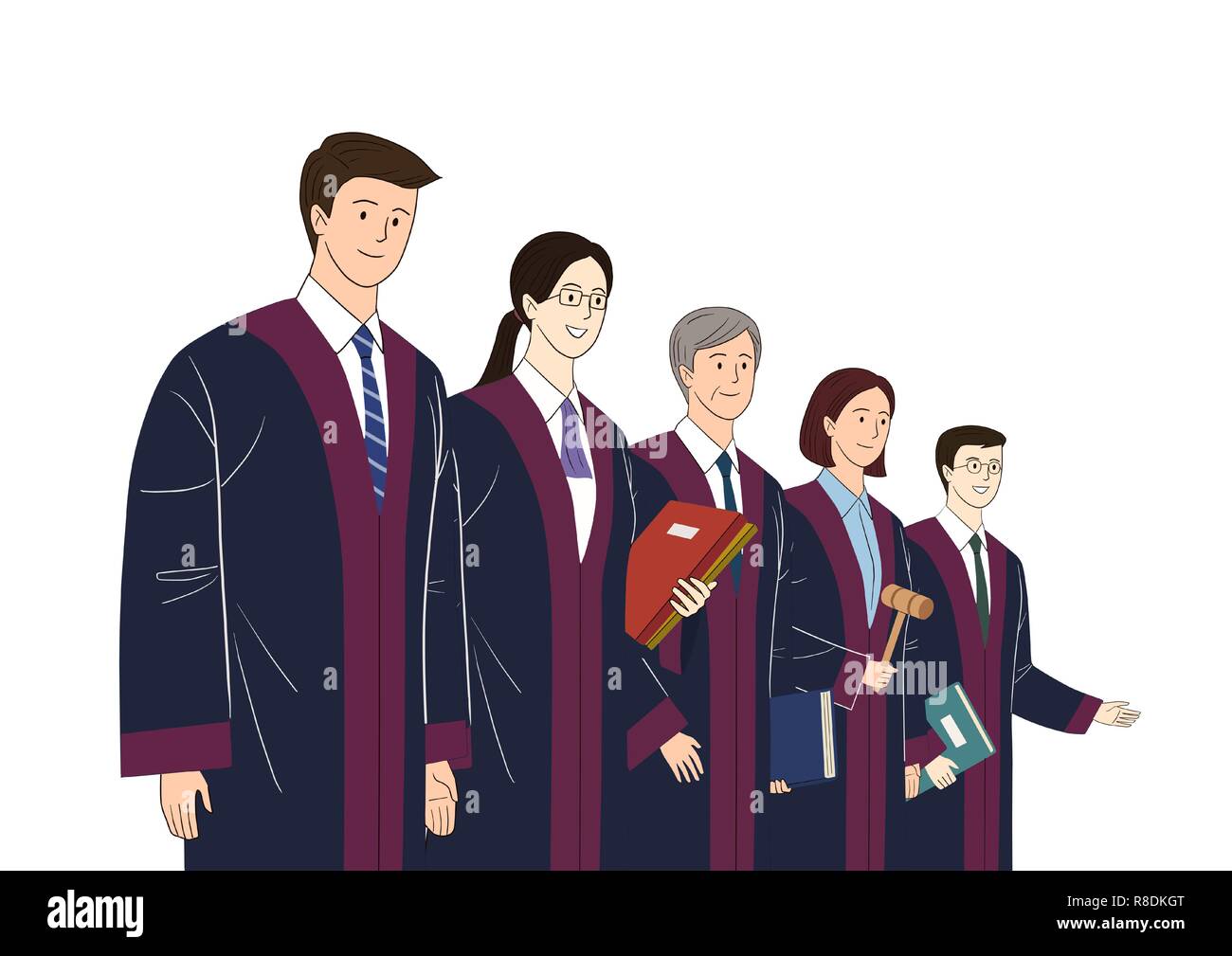 Court scene lawyer Stock Vector Images - Alamy