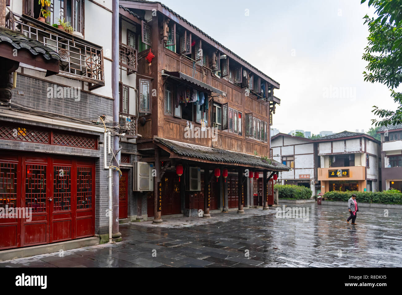 Old traditional housing/apartments, Ciqkou, Chongqing china Stock Photo ...